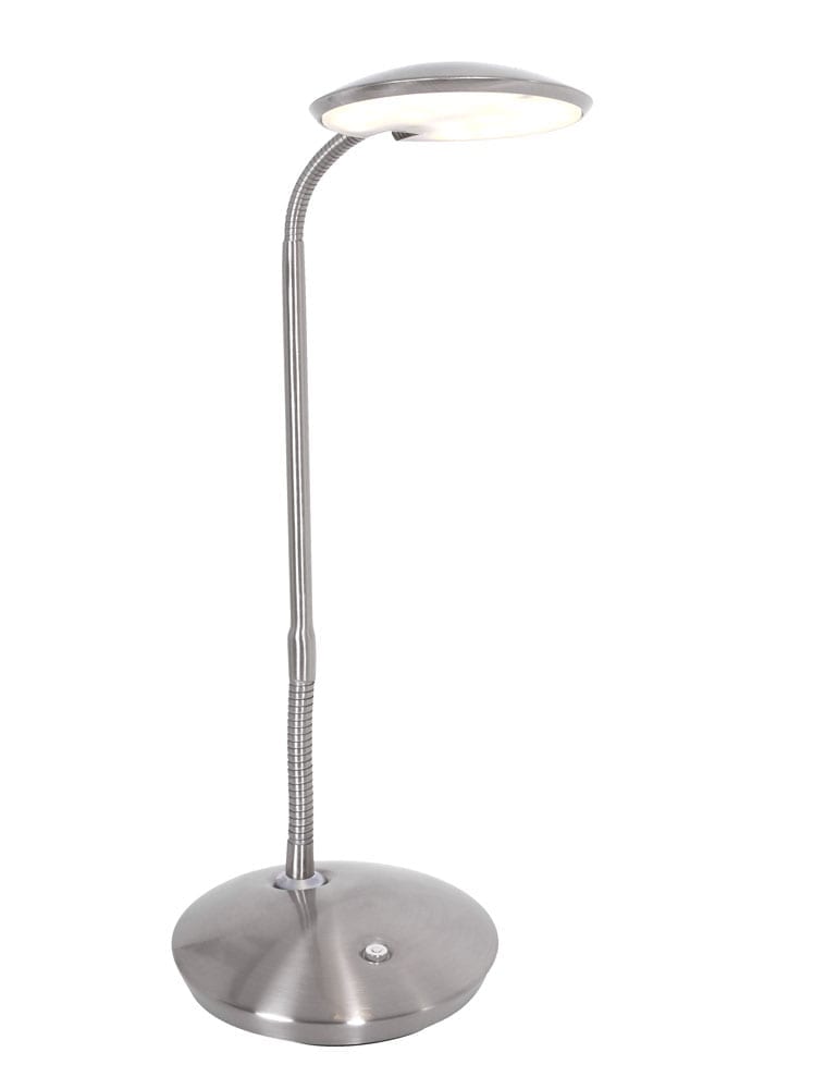 Bureaulamp dimbaar met warm of wit licht Steinhauer Zenith staal ...
