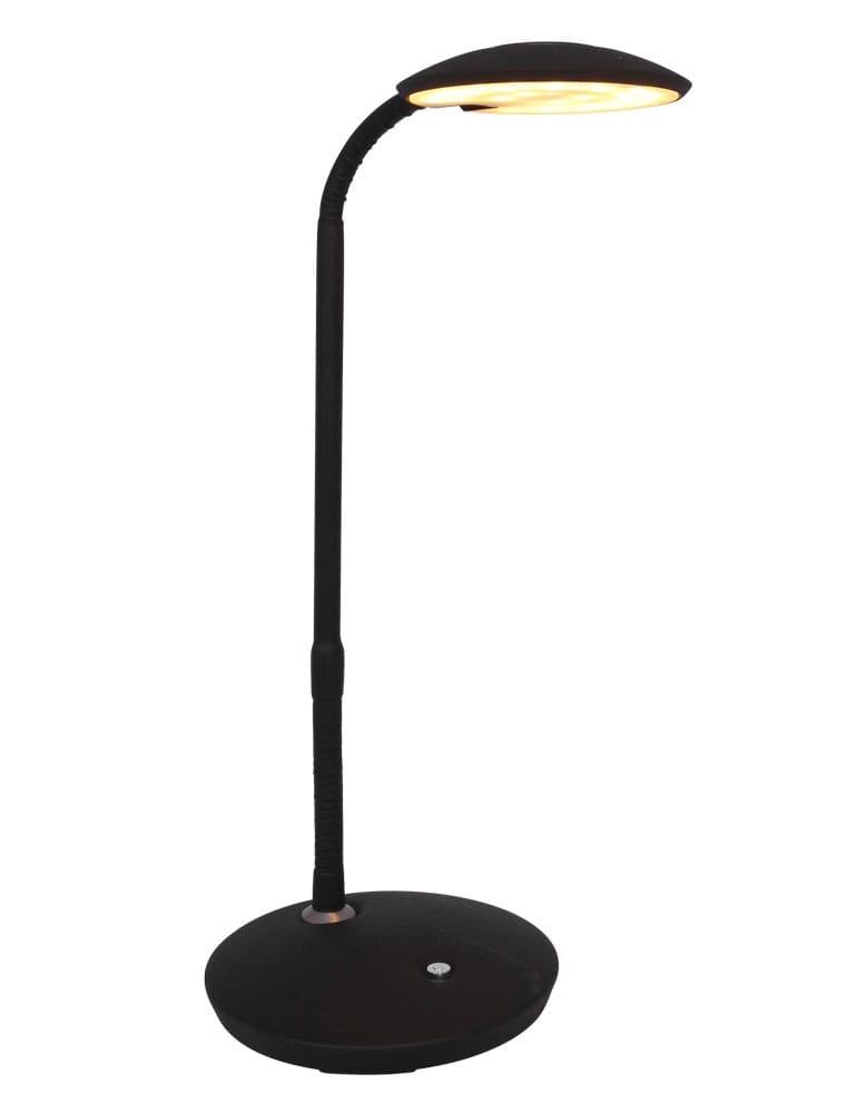 Zwarte design bureaulamp Steinhauer Zenith LED - Directlampen.nl