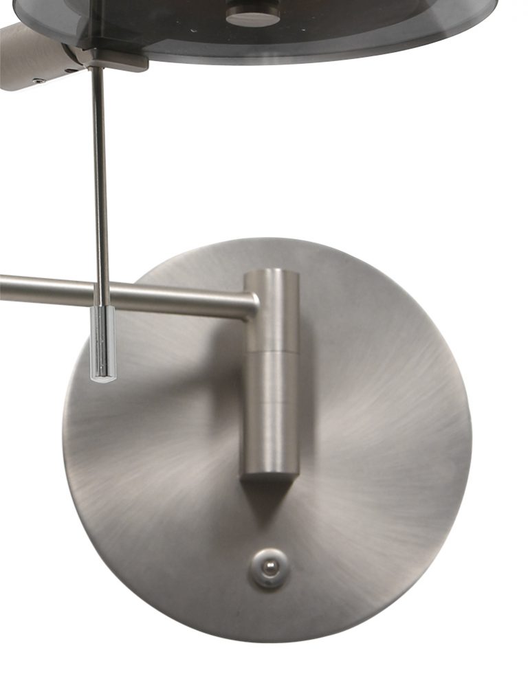 Wandlamp LED met verstelbare arm Steinhauer Turound staal - Directlampen.nl