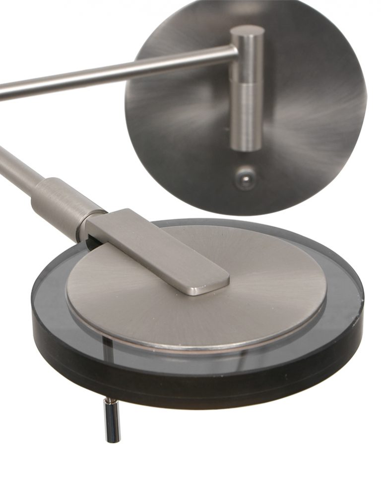 Wandlamp LED met verstelbare arm Steinhauer Turound staal - Directlampen.nl