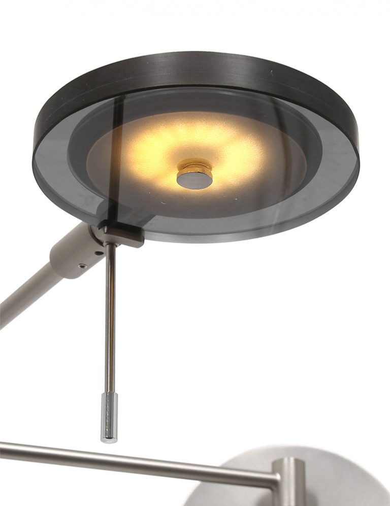 Wandlamp LED met verstelbare arm Steinhauer Turound staal - Directlampen.nl