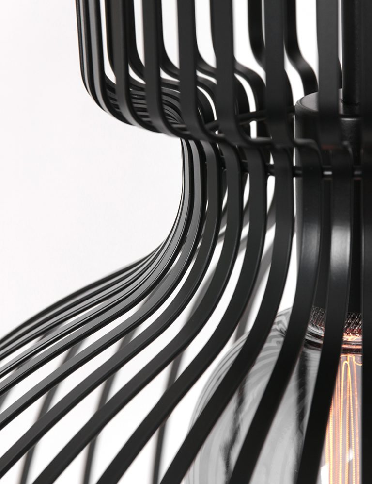 Metalen spijlen draad hanglamp Anne Light & Home Dunbar - Directlampen.nl