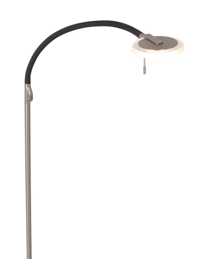 Staande design leeslamp Steinhauer Turound transparant glas ...