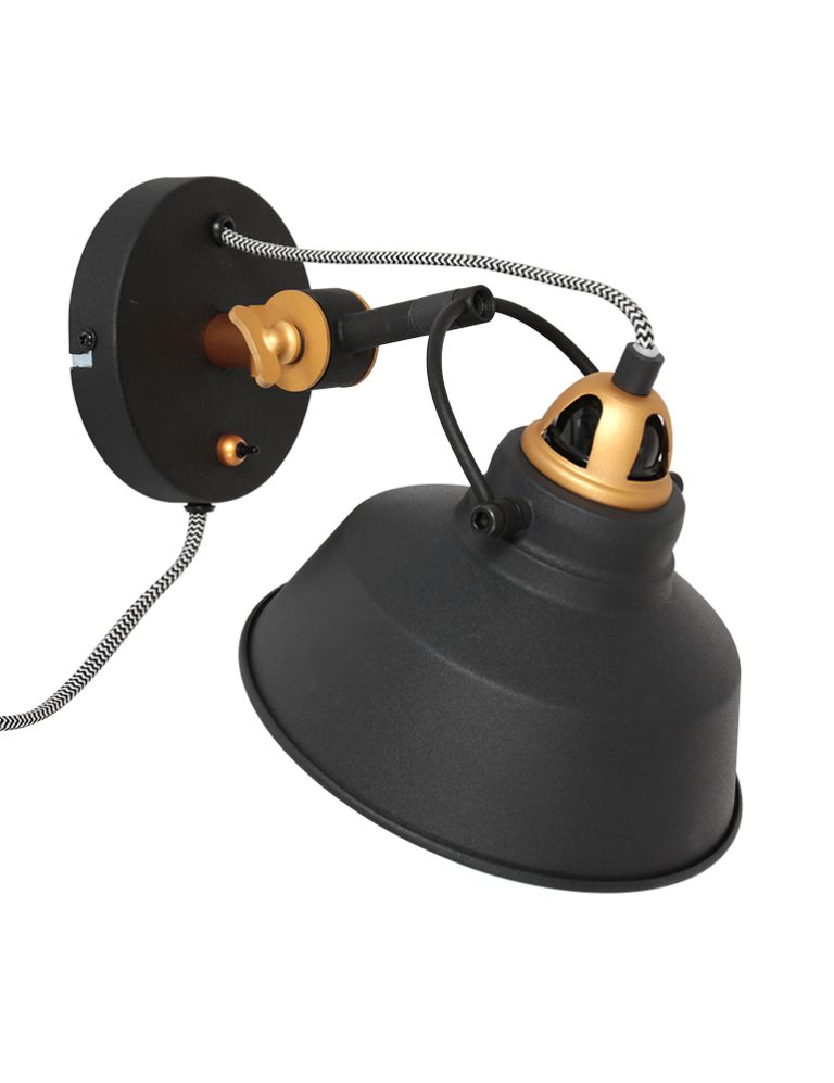 Hippe wandlamp met verstelbare arm Mexlite Nove - Directlampen.nl