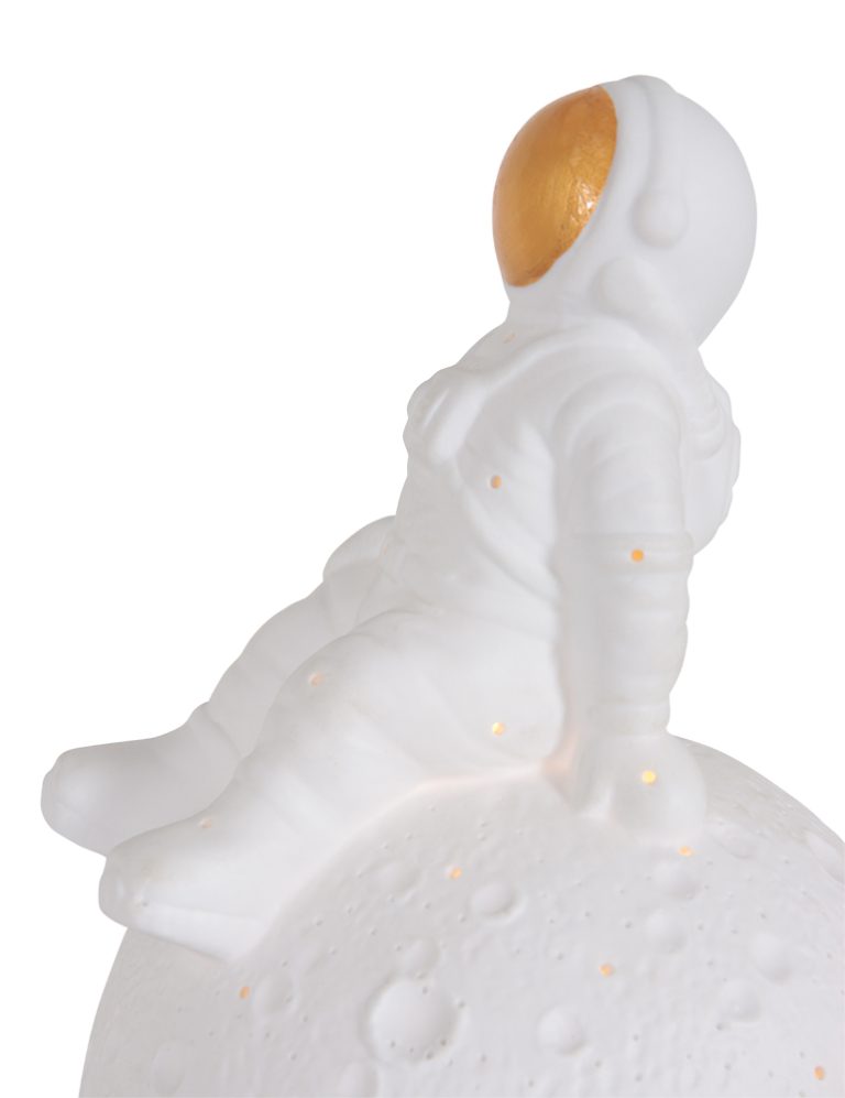 Astronaut maan lamp Anne Lighting Jazz wit - Directlampen.nl