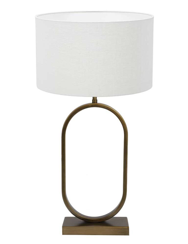Minimalistische tafellamp Light & Living Jamiri goud - Directlampen.nl