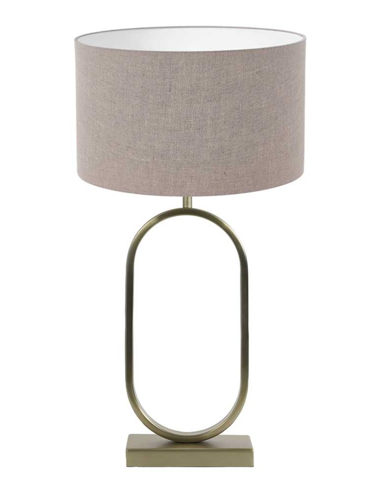 Minimalistische tafellamp Light & Living Jamiri goud - Directlampen.nl