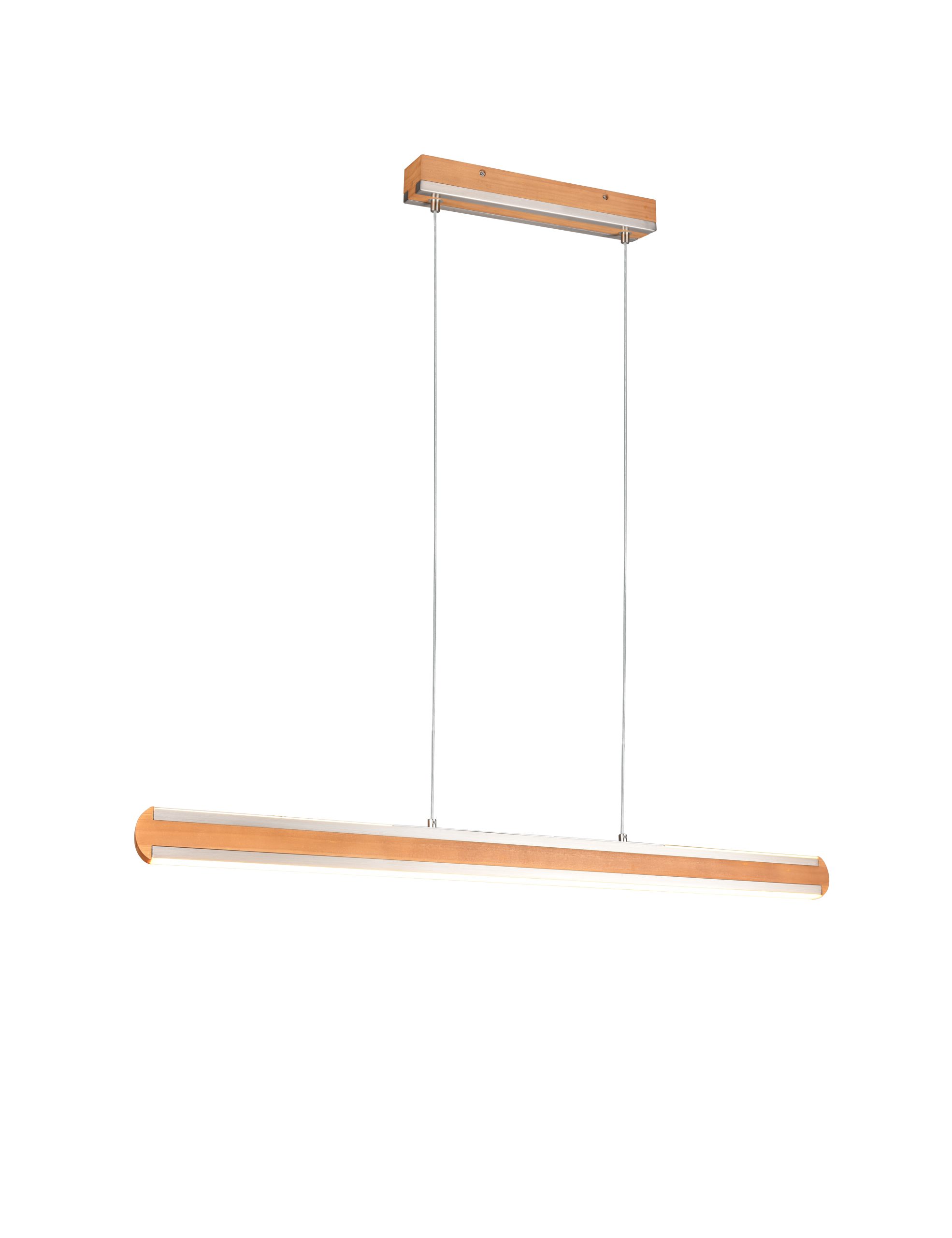 Moderne houten hanglamp balk Deacon - Directlampen.nl