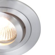 Inbouwspot modern geborsteld metaal halogeen