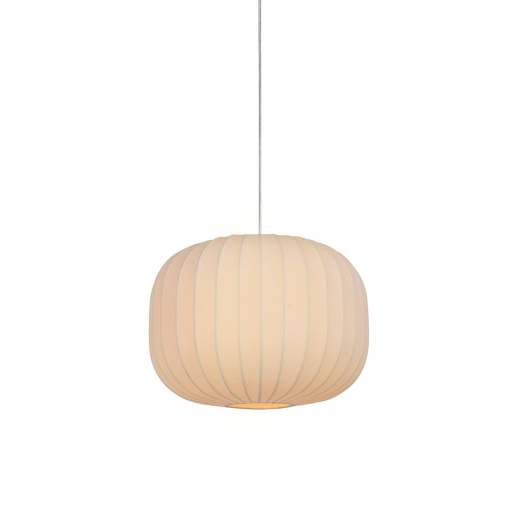 Rustieke witte ronde hanglamp Light & Living Lexa - Directlampen.nl