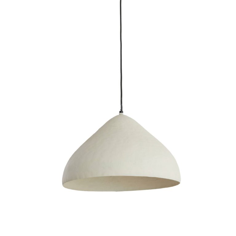 Rustieke witte ronde hanglamp Light & Living Lexa - Directlampen.nl