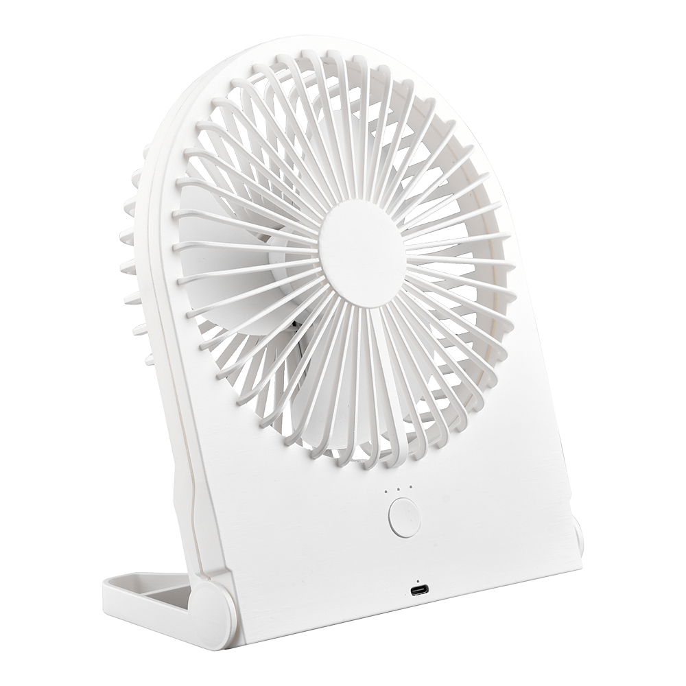 Witte tafelventilator oplaadbaar Reality Breezy - Directlampen.nl
