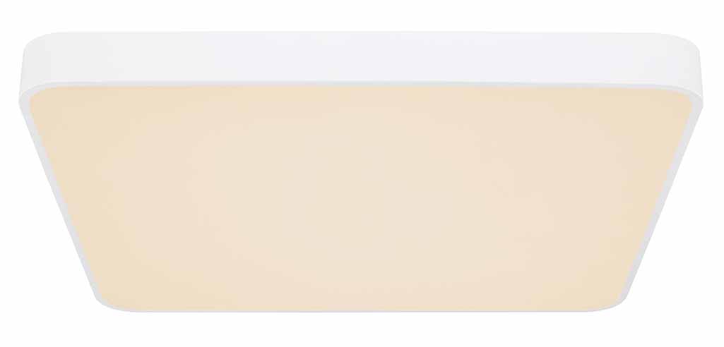 Vierkante moderne witte plafondlamp Globo Leanara - Directlampen.nl